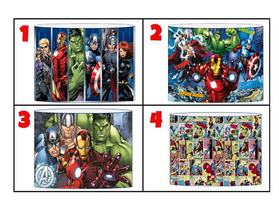 AVENGERS MARVEL SUPERHERO CEILING LIGHT SHADE OR TABLE LAMPSHADE-4 ...