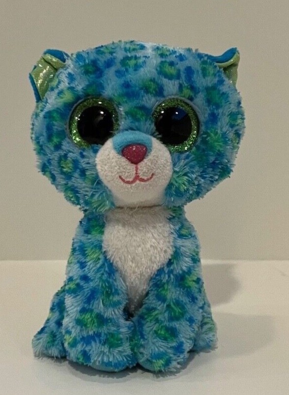 Ty Beanie Boo "Leona" the LEOPARD 6" stuffed animal soft plush LOT ...