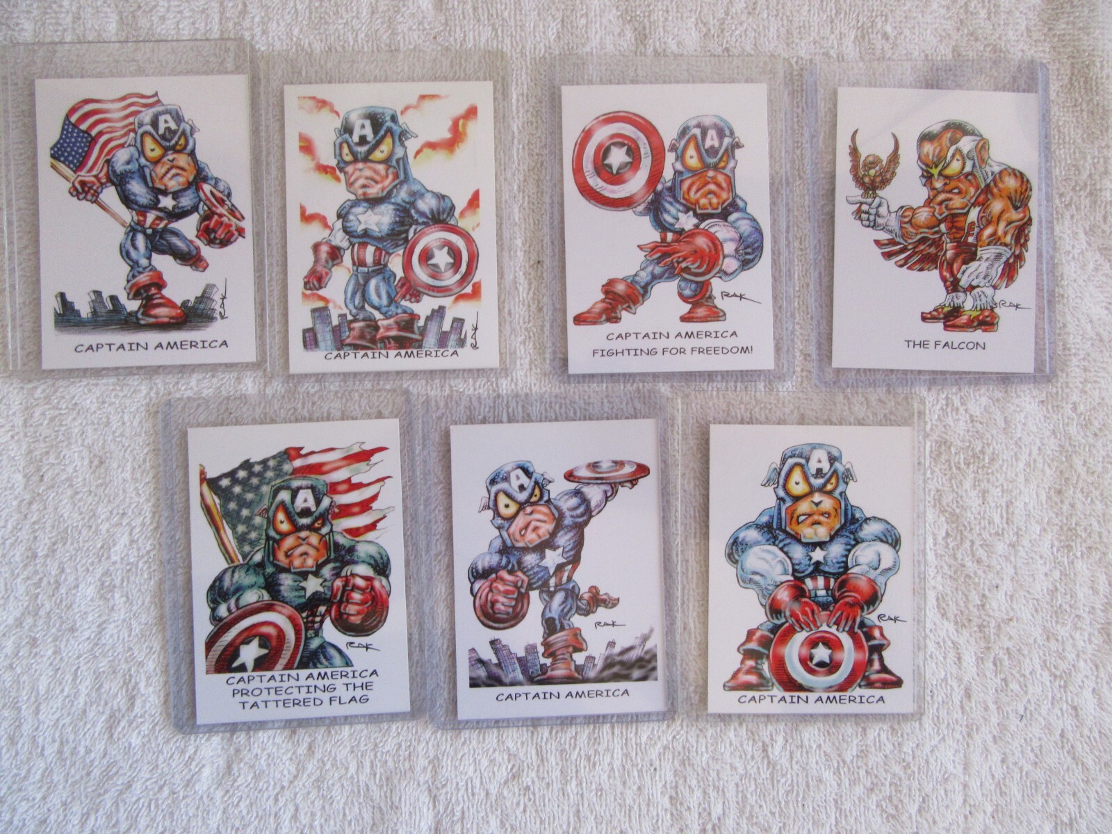 RAK Capt. America Marvel Lot of Trading Cards by Robert A. Kraus set of ...
