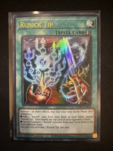 Yu-Gi-Oh! TCG Runick Tip Tactical Masters TAMA-EN029 1st Edition Ultra ...