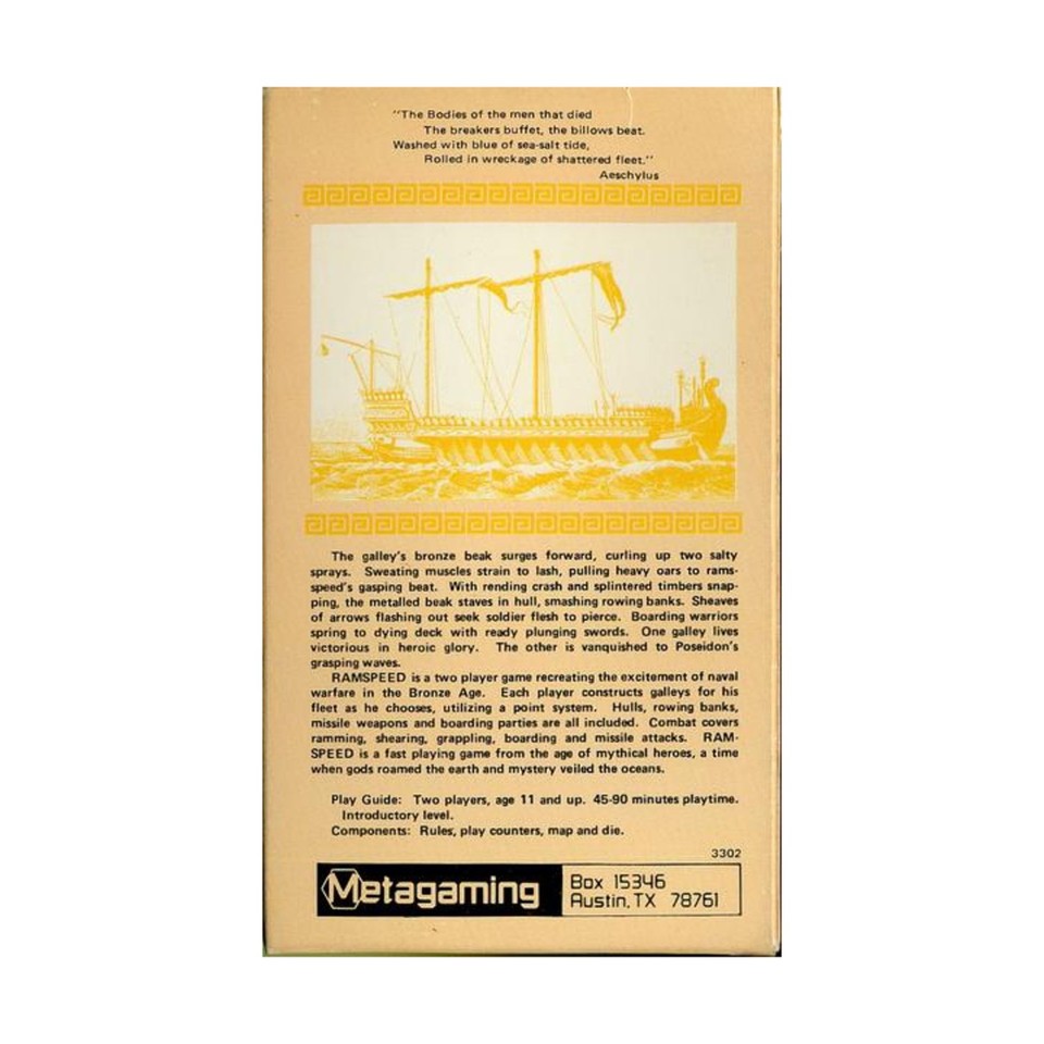 Metagaming MicroHistory MicroHistory #2 - Ram Speed Box VG/NM | eBay