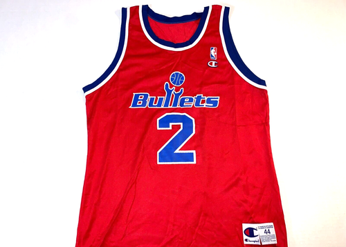 Rare Vintage 90s Chris Webber Bullets Champion NBA Basketball Jersey ...