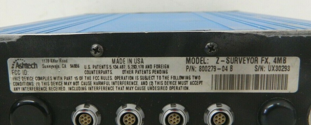 Ashtech Z-FX Z-Surveyor FX 4MB P/N: 800279-04 B | eBay