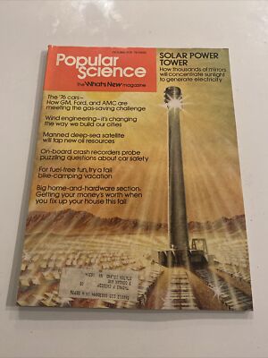 1975 October Popular Science Magazine Solar Power Tower (CP97) | eBay