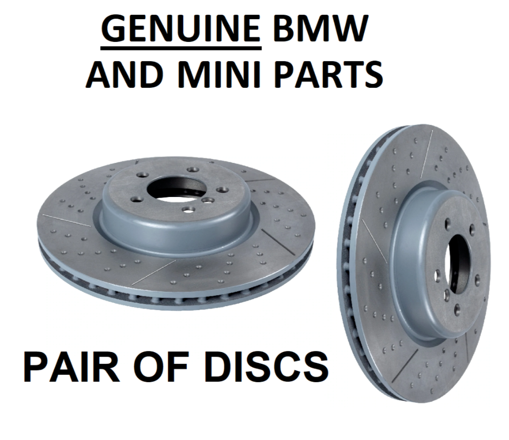 Genuine BMW 34106797603 Pair Front Sport Brake Discs 370mm for sale ...