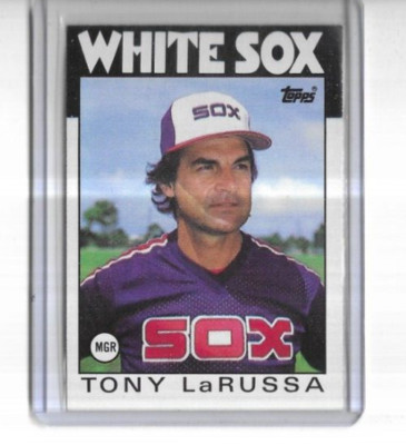 1986 Topps #531 Tony LaRussa Chicago White Sox Manager | eBay
