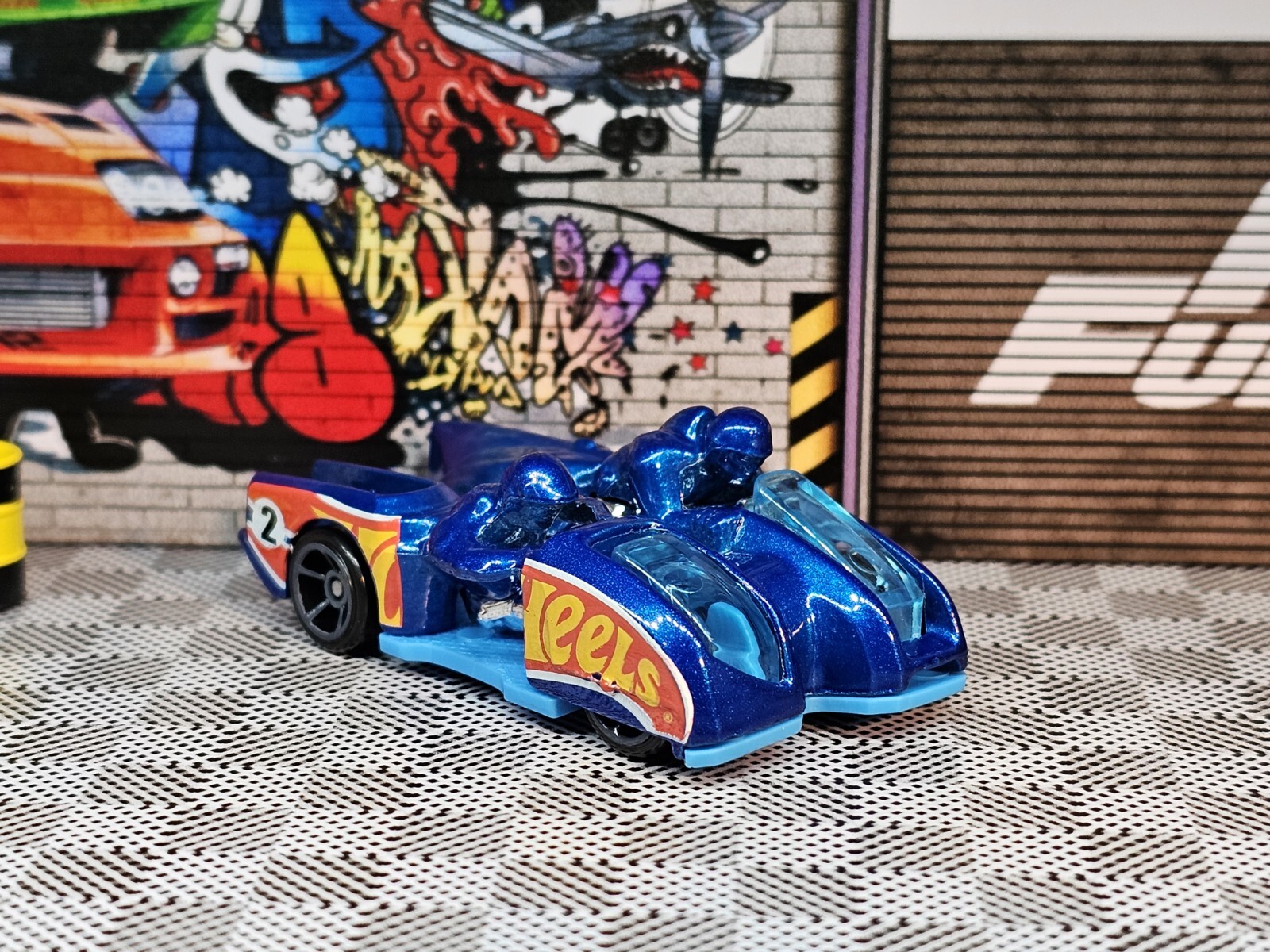 🔥 Hot Wheels Side Ripper 3/5 HW Race Team 314/365 Blue 1:64 New Loose ...