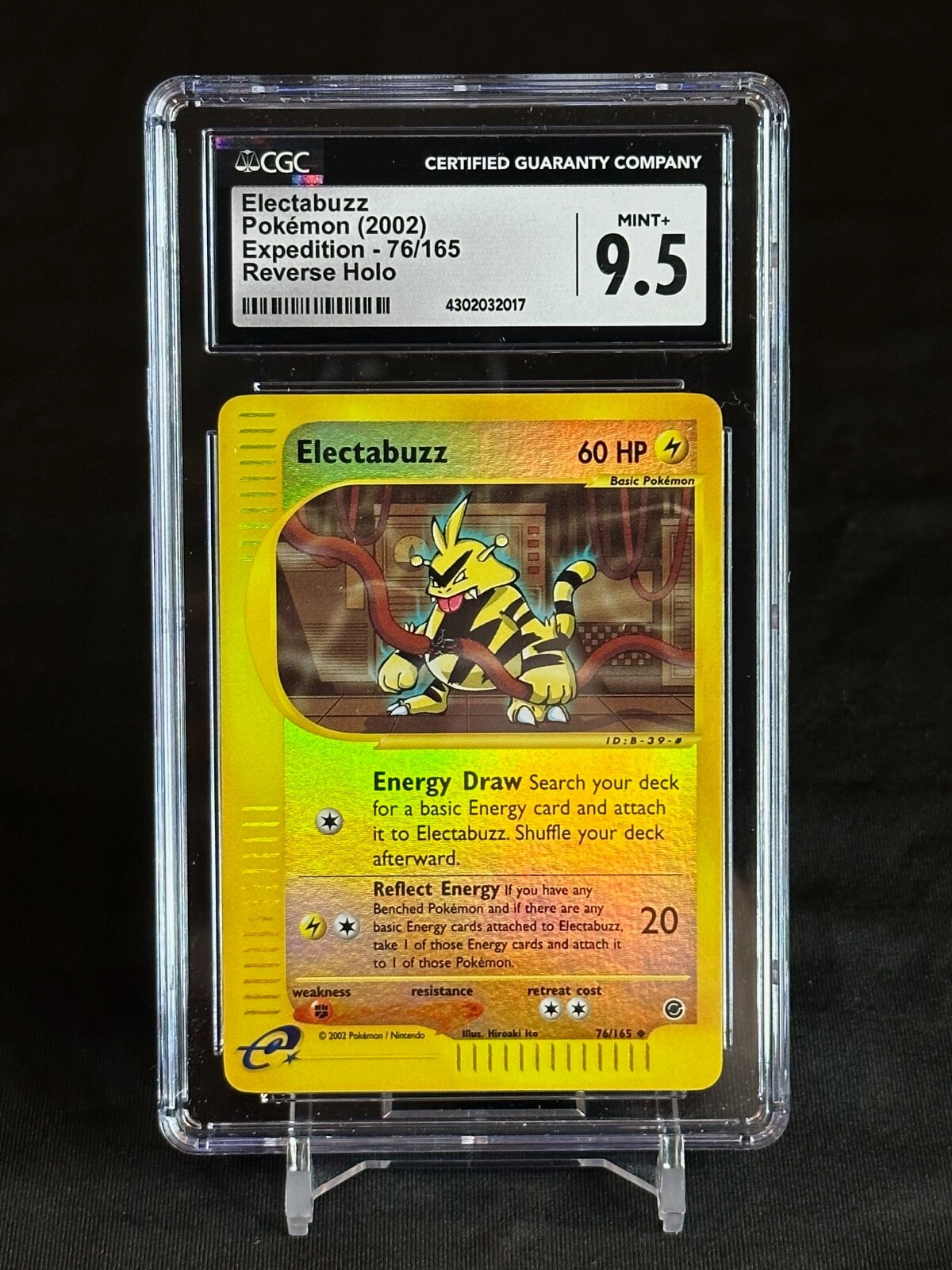Pokemon 2002 Expedition 76/165 Electabuzz reverse holo CGC 9.5 Mint + | eBay