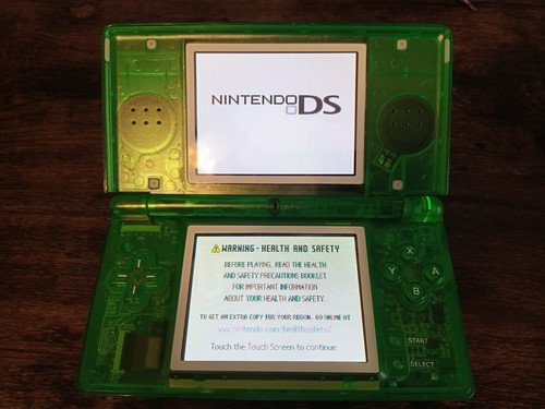Nintendo DS Lite Handheld Console - Transparent Emerald Green - 100% ...
