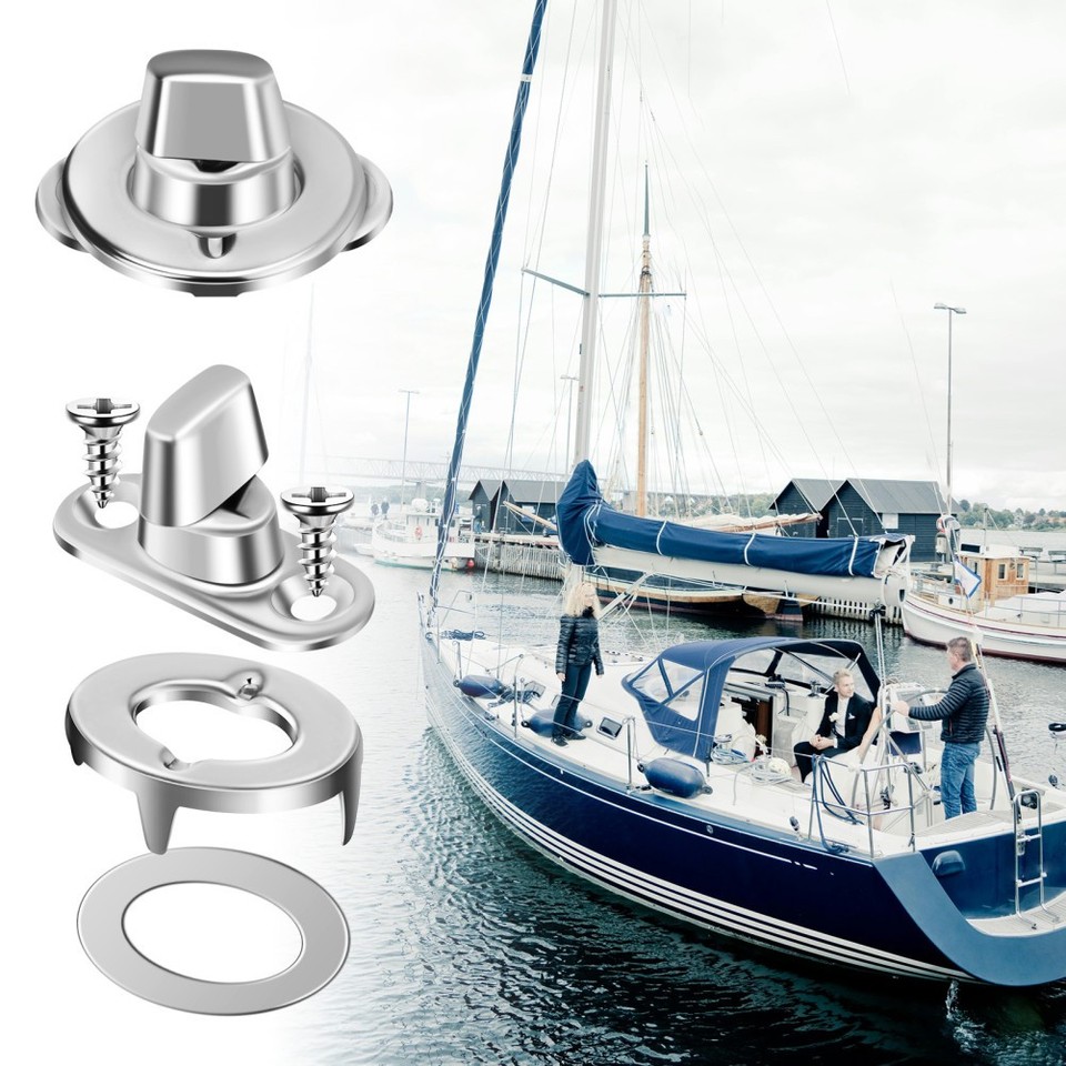 20 Sets Fastener Turning Screw Hand Twist Secure Fasteners Metal Snap ...