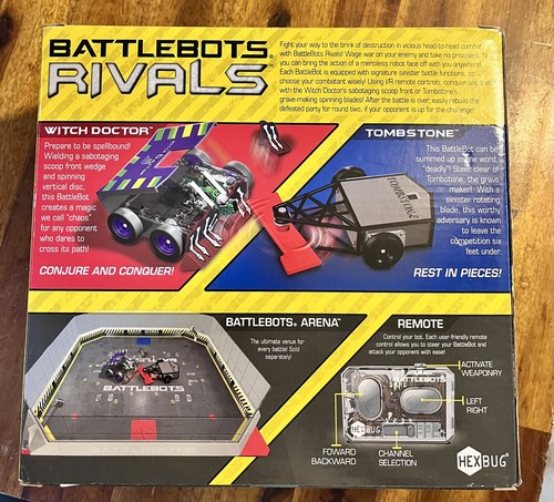 HEXBUG BattleBots Rivals 2 Pack Witch Doctor vs Tombstone New Kids RC ...