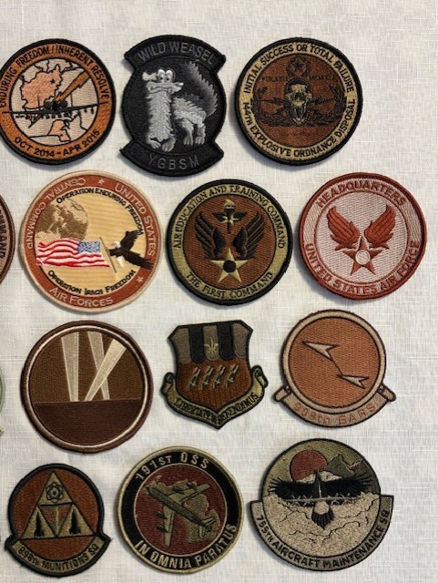 20 Piece Variety Lot US Air Force OPC Desert Tan Type Patches V@lcro | eBay