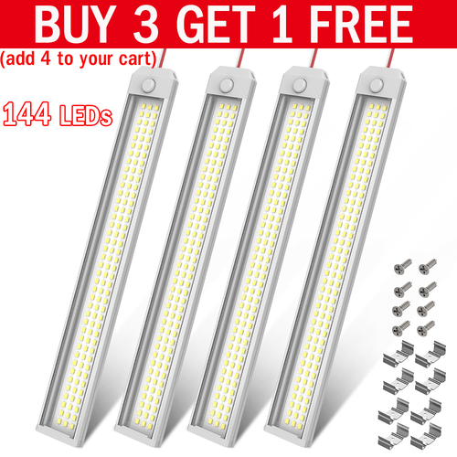 12V 144LED Car Interior Strip Lights Bar Light Car Van Caravan Boat ...