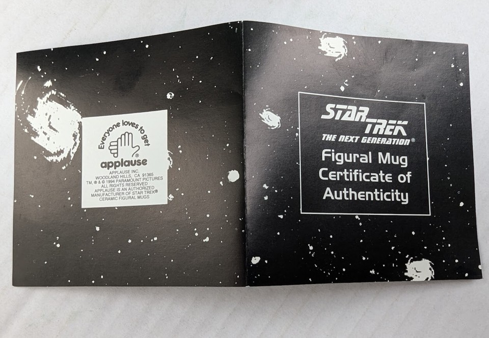 Star Trek Next Generation Borg Figural Coffee Mug 1994 Applause Ceramic ...