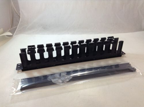 TXM WMPFSE Panduit Style Panel 1RU 19" w/Cover Horiz Cable Management ...