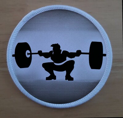 Fitness Body Motivational Motivation Gym Patch Badge weights weight ...