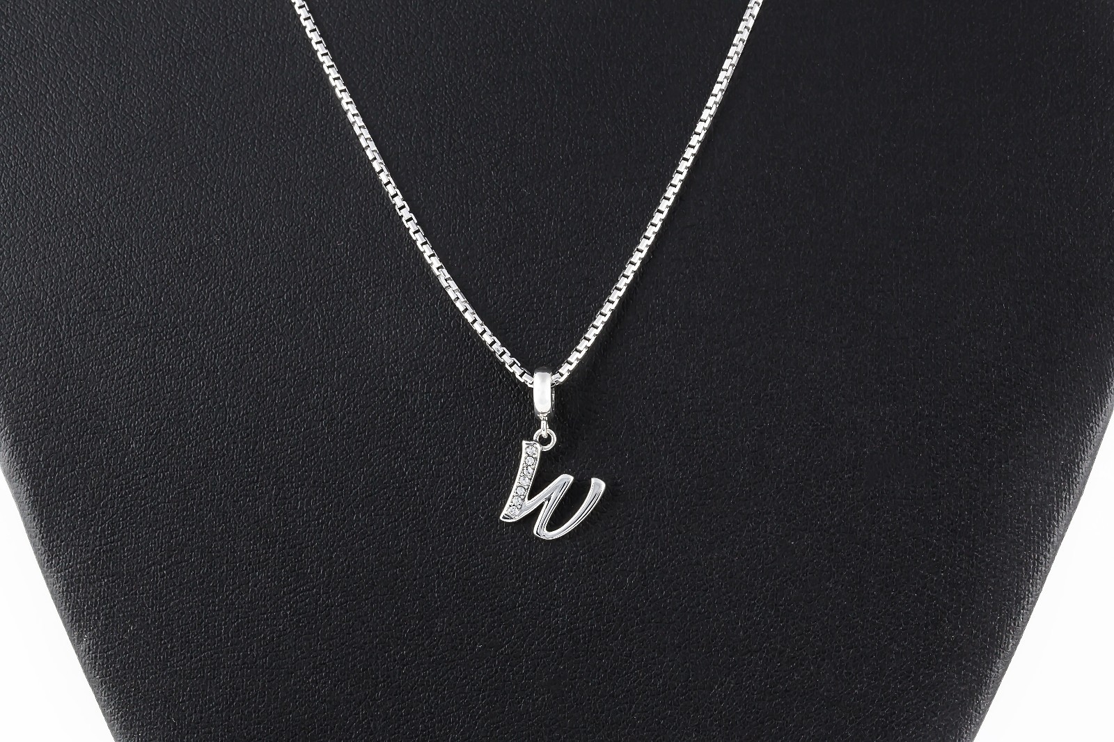 Letter 'W' Initial Pendant Charm, SILVER Jewellery, Alphabet Charms for ...