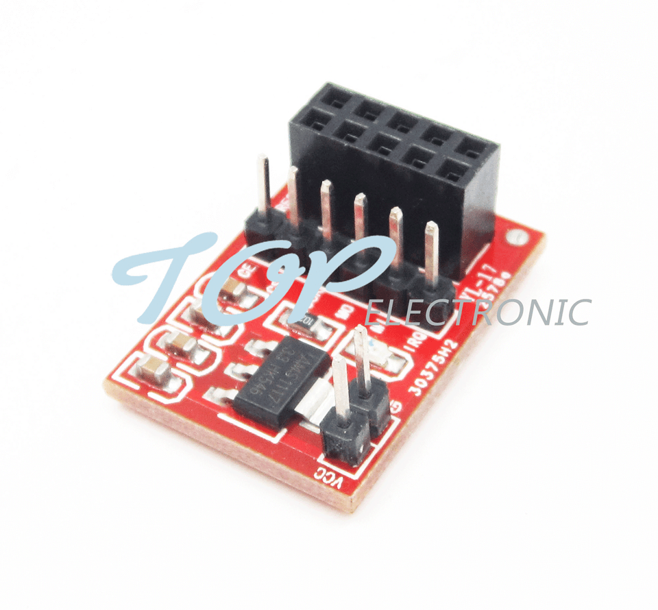 5PCS Socket Adapter plate Board 10 Pin NRF24L01+ Wireless Transceive ...