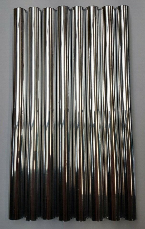 RADSNAPS RADIATOR PIPE COVERS WHITE OR CHROME 200mm (8") x 15mm ...