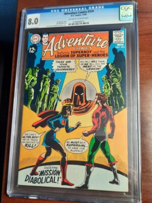 Adventure Comics 374 CGC 8.0 OW-W pages 1968 Legion of Super Heroes 2 ...