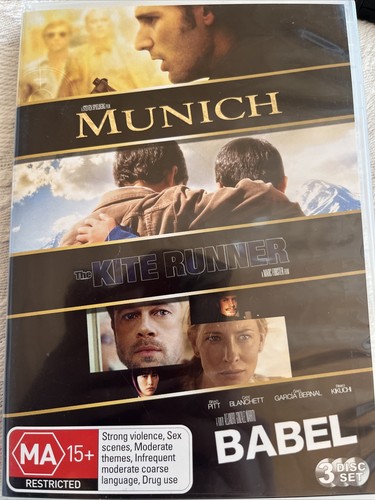 Munich / Kite Runner / Babel (Box Set, DVD, 2005) Pal Region 4 🇦🇺 Free Postage 9324915081734 ...