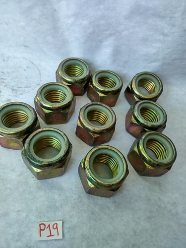 10 NYLON LOCK NUTS 1'' GRADE 8 | eBay