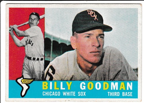1960 Topps #69 BILLY GOODMAN-EX-WHITE SOX-FREE USA Shipping | eBay