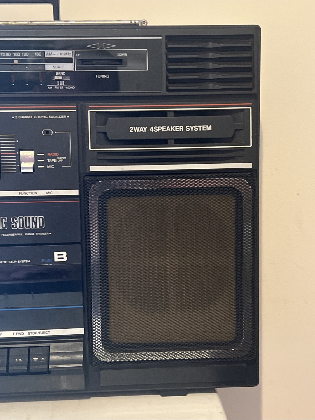 Vintage Crown Stereo Boombox Radio Recorder SZ-4100 Fully Working ...