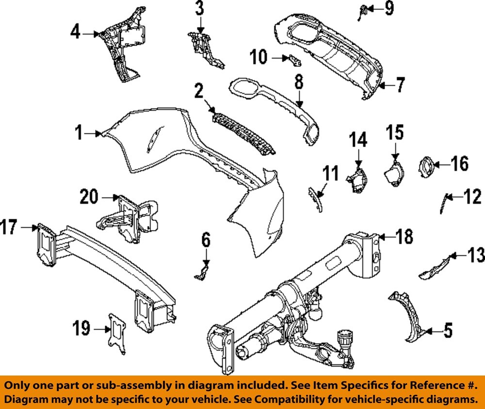 MERCEDES OEM 20-23 GLC300 Rear Bumper Bumper Components-Tailpipe Extn ...