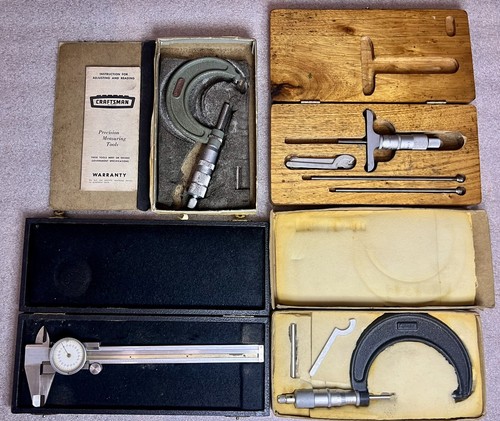 Lot Of 4 Vintage Craftsman Precision Measuring Tools | eBay