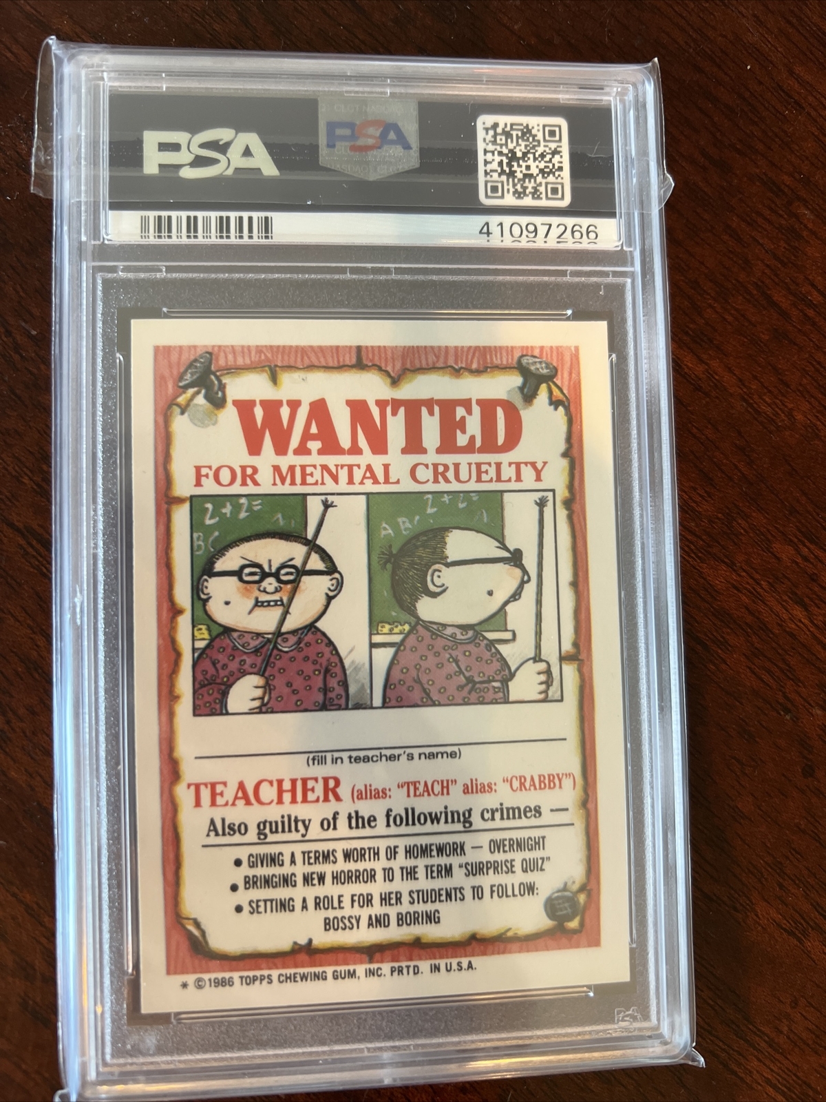1986 Garbage Pail Kids 3rd Series OS3 SNOOTY SAM PSA 10 Gem Perfect BIG ...