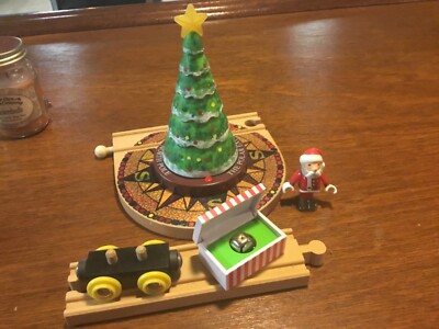 brio polar express tree Santa bell present Thomas tank North Pole train ...