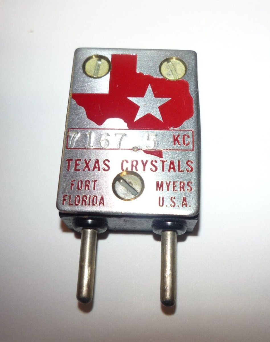 TEXAS Radio Crystal - 7167.5 KC - Texas - HAM radio Large Crystal | eBay