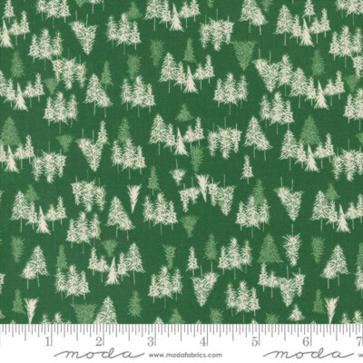 Moda Fabric - Cozy Wonderland Holly - Tree Farm -Nature Trees - Sold by ...