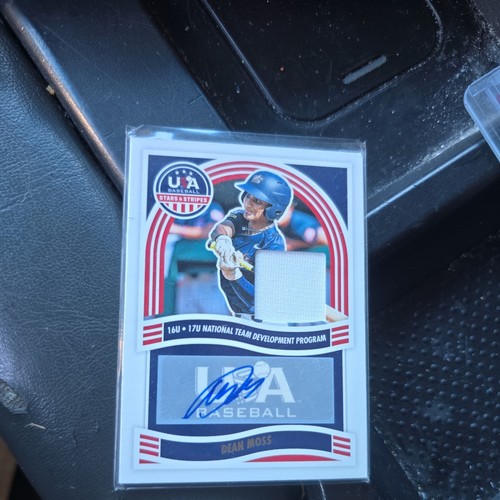 2024 usa baseball stars and stripes Dean Moss Patch Auto | eBay