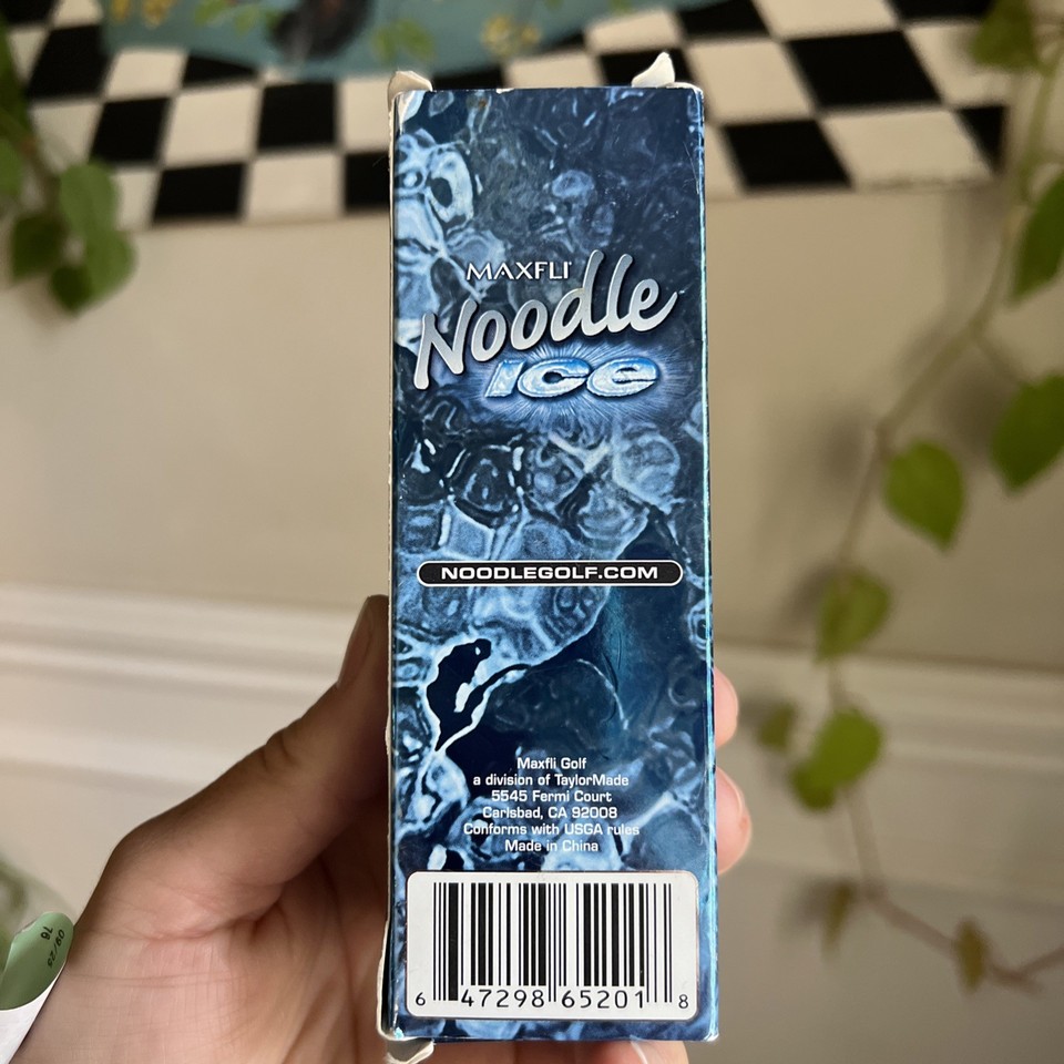 MAXFLT Noodle Ice 3 Golf Balls Clear Cover Long & Soft Pack Box HOT ...