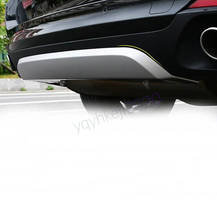 For BMW X5 F15 2014-2018 Rear Bumper Board Skid Plate Bar Guard Silver ...