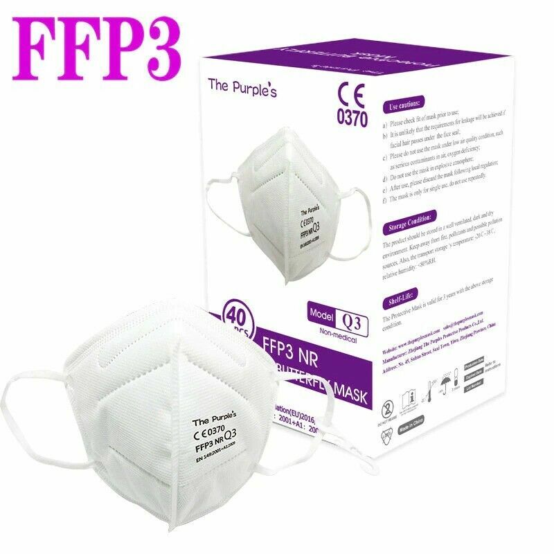 FFP3 Masks Safety Dust Respirator Adults 5 Layers Filter Face Mask ...