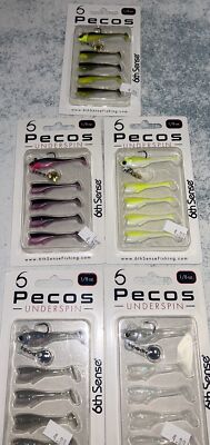 6th Sense Pecos Underspin (choose color) 1/8 ounce | eBay