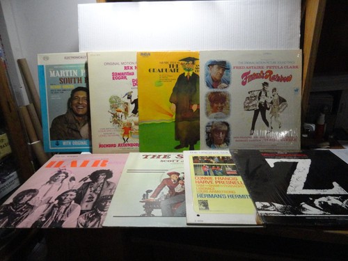8 LP RECORDS SOUNDTRACK & CAST STING HAIR SOUTH PACIFIC FINIANS RAINBOW ...
