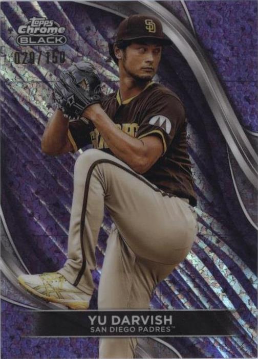 2024 Topps Chrome Black - Yu Darvish #95 Purple Mini-Diamond Refractor ...