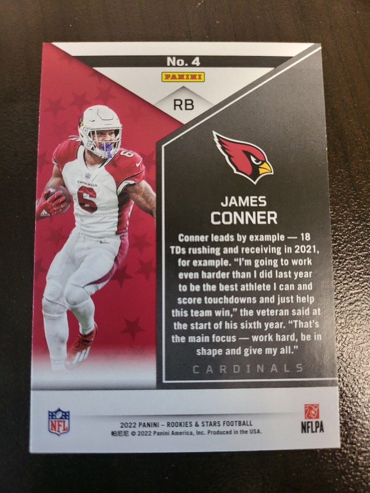 2022 Rookies Stars James Conner card #4 | eBay