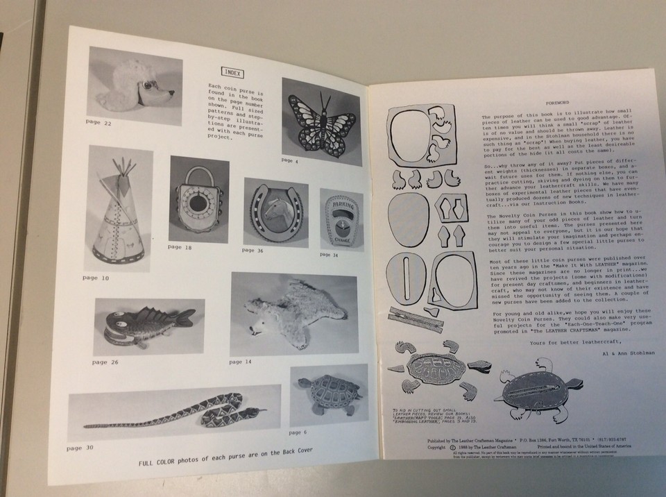 Novelty Coin Purses by Al & Ann Stohlman Ten Projects FulL Size ...