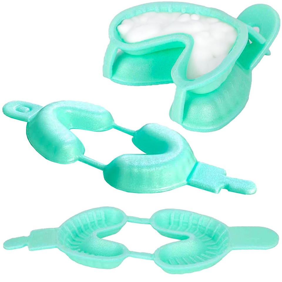 Disposable Dental Fluoride Trays Dual Arch Tray for Gel Foam S/M/L ...