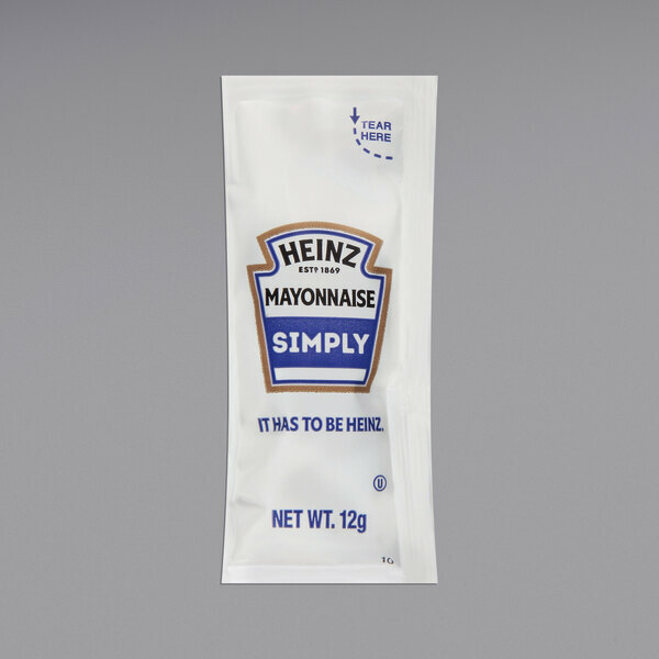 Heinz Simply Mayonnaise Packet 12 Grams - 200/Case | eBay