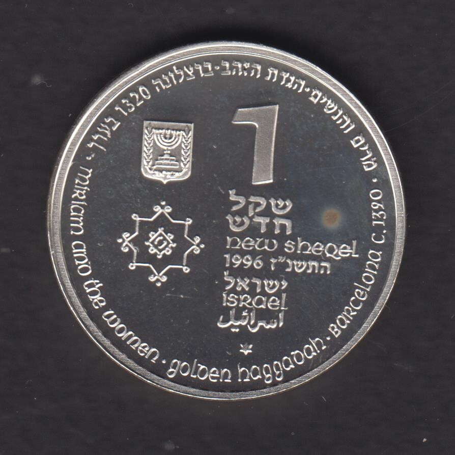 Israel Silver Coin 1 Shekel Miriam and the women 1996 התשנ"ז | eBay