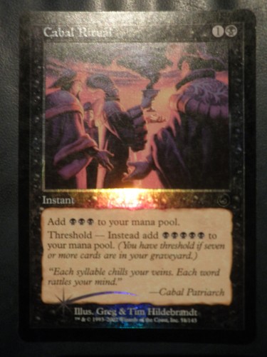 mtg magic cabal ritual FOIL torment ENGLISH messe de la coterie ...