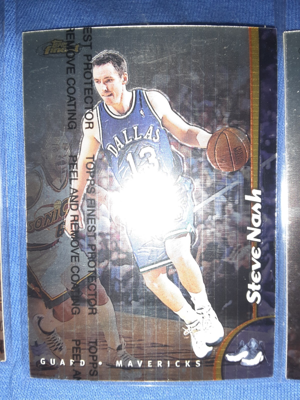 1998-99 Topps Finest Steve Nash #218 Dallas Mavericks HOF PROTECTIVE ...