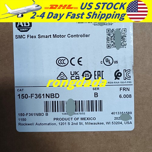 Brand New Allen-Bradley 150-F361NBD Smart Motor Controller Free ...