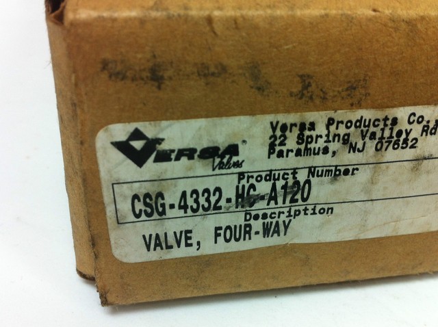 Versa Csg-4332-hc-a120 Valve Four-way 120v for sale online | eBay